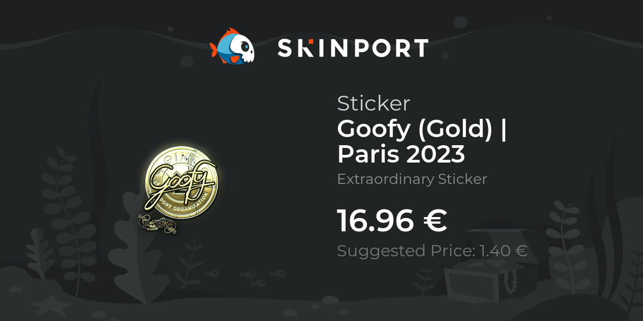 Sticker | Goofy (Gold) | Paris 2023 - Counter-Strike 2 - Skinport