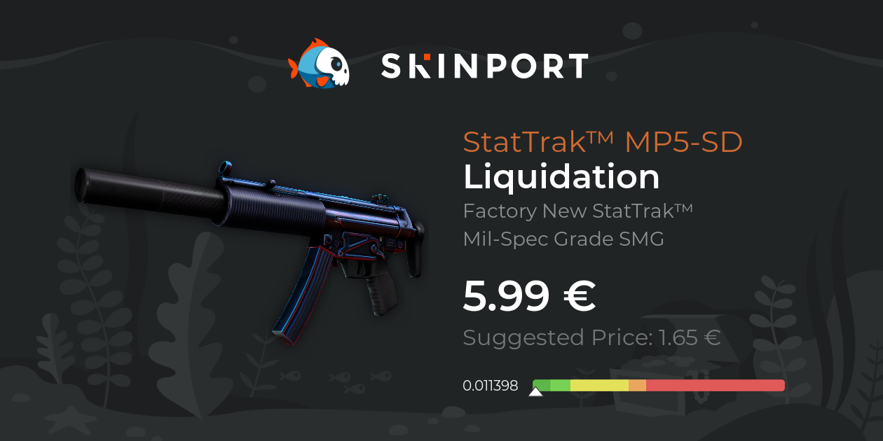 StatTrak™ MP5-SD | Liquidation (Factory New) - CS2 - Skinport