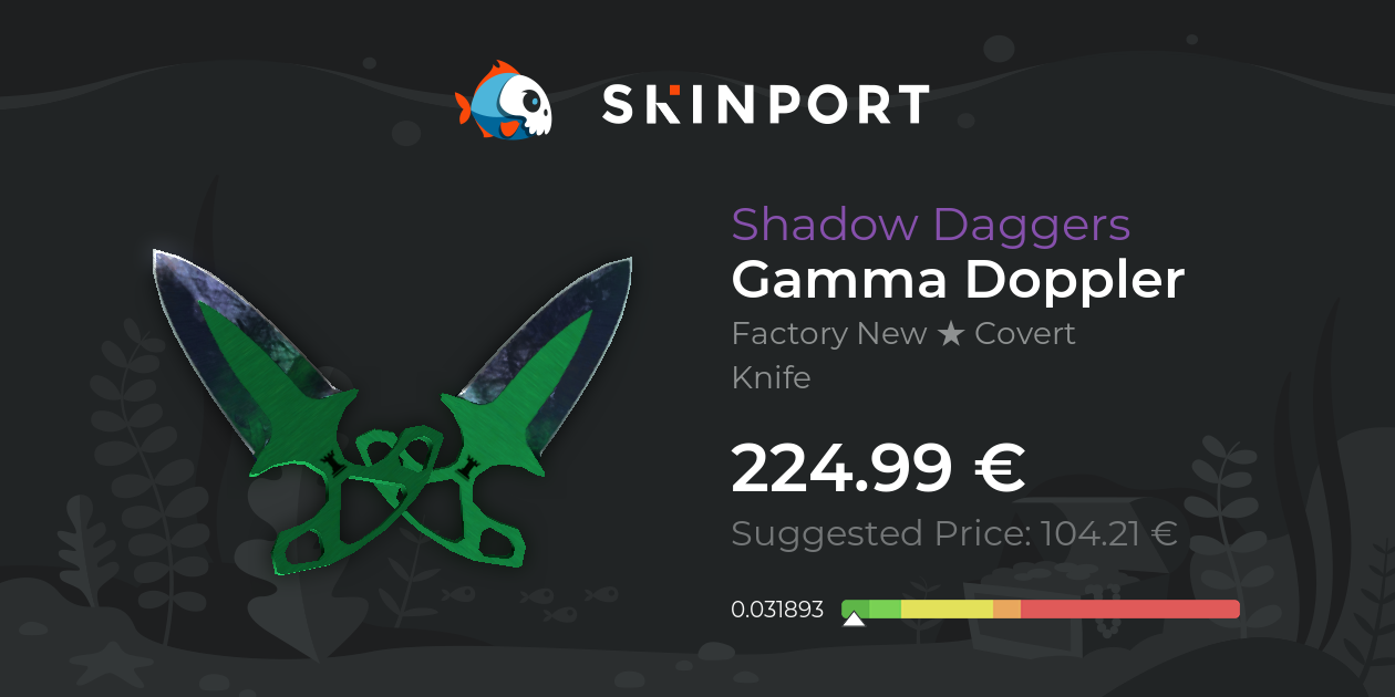 Shadow Daggers | Gamma Doppler (Factory New) - CS:GO - Skinport