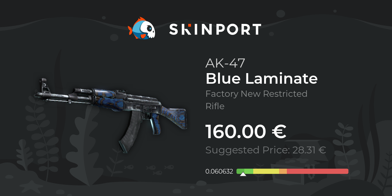 AK-47 | Blue Laminate (Factory New) - CS2 - Skinport
