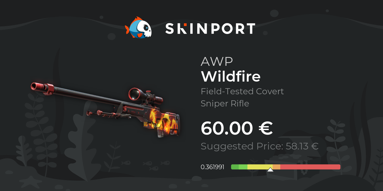 AWP | Wildfire (Field-Tested) - Counter-Strike 2 - Skinport