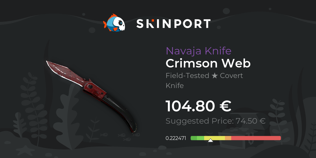 Navaja Knife | Crimson Web (Field-Tested) - CS:GO - Skinport