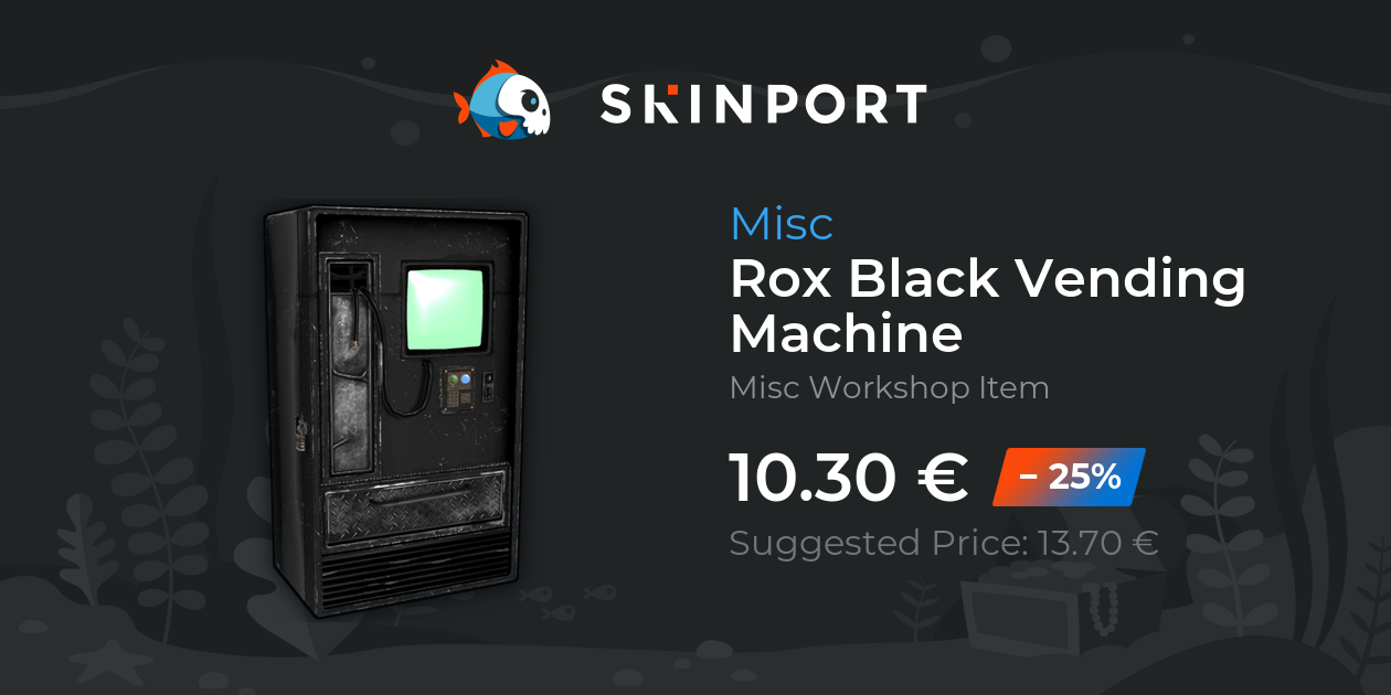 Rox Black Vending Machine - Rust - Skinport