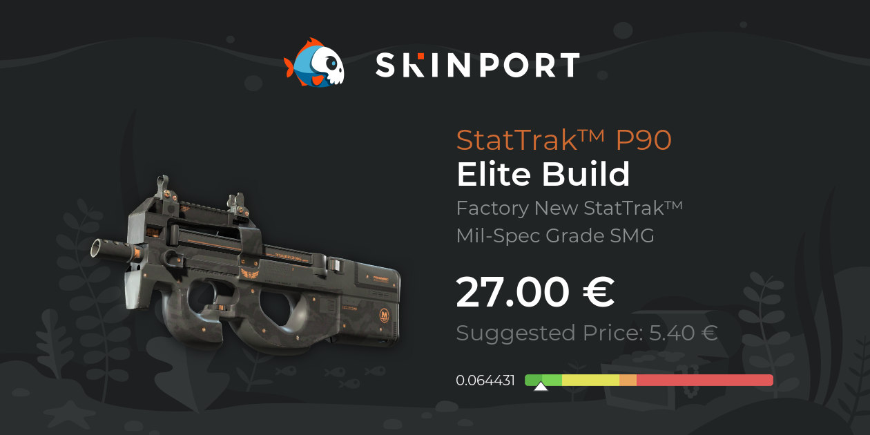StatTrak™ P90 | Elite Build (Factory New) - Counter-Strike 2 - Skinport