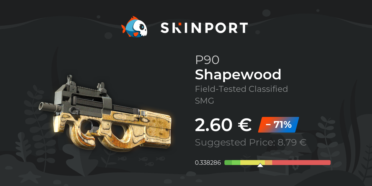 P90 | Shapewood (Field-Tested) - Counter-Strike 2 - Skinport