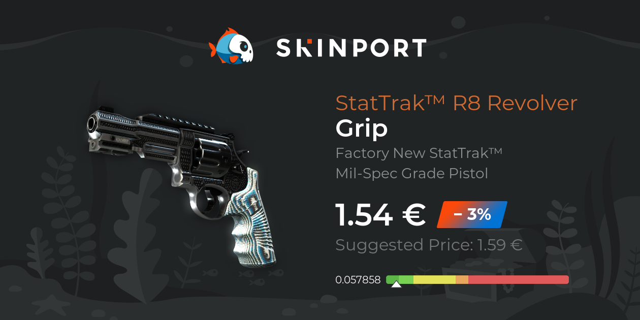 StatTrak™ R8 Revolver | Grip (Factory New) - Counter-Strike 2 - Skinport