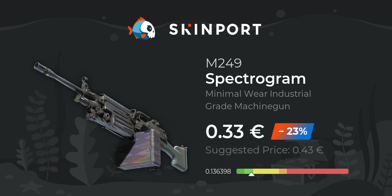 M249 | Spectrogram (Minimal Wear) - Counter-Strike 2 - Skinport