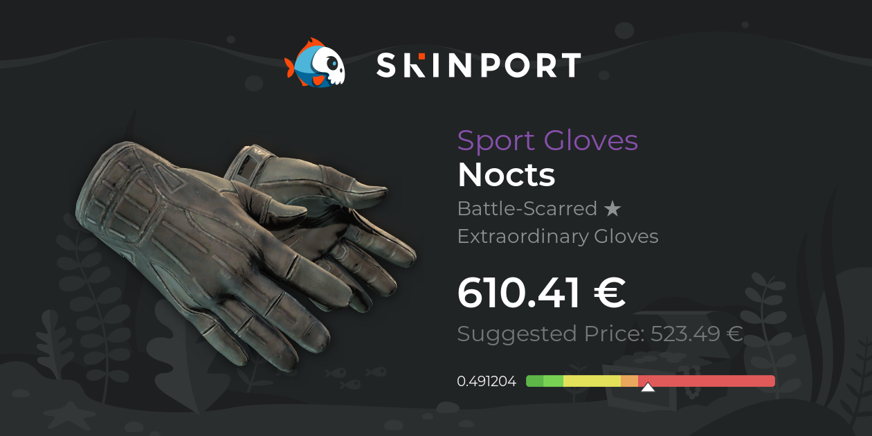 Sport Gloves | Nocts (Battle-Scarred) - Counter-Strike 2 - Skinport