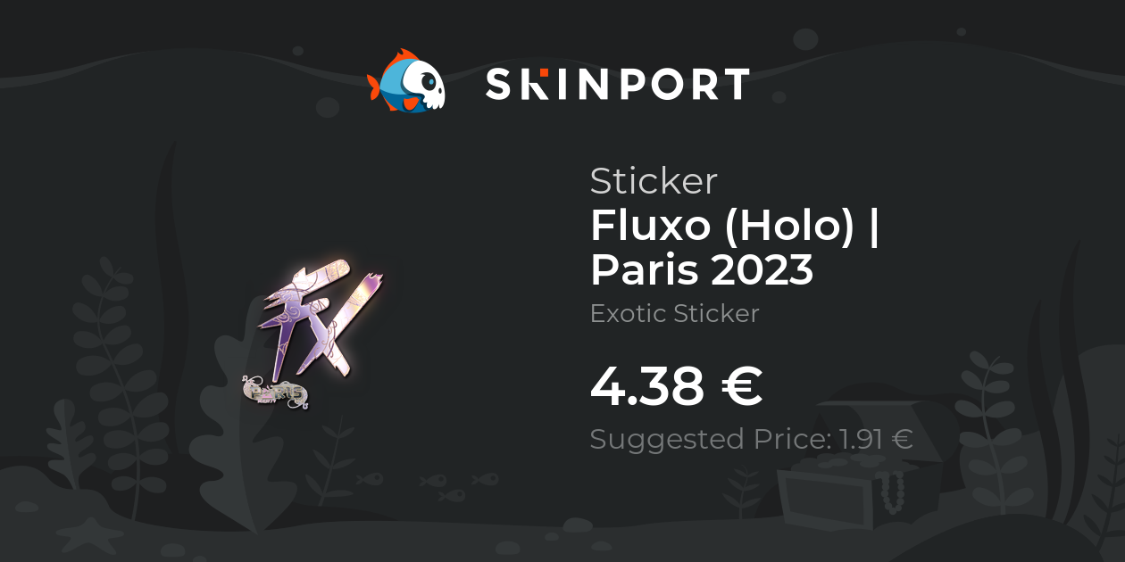 Sticker | Fluxo (Holo) | Paris 2023 - Counter-Strike 2 - Skinport