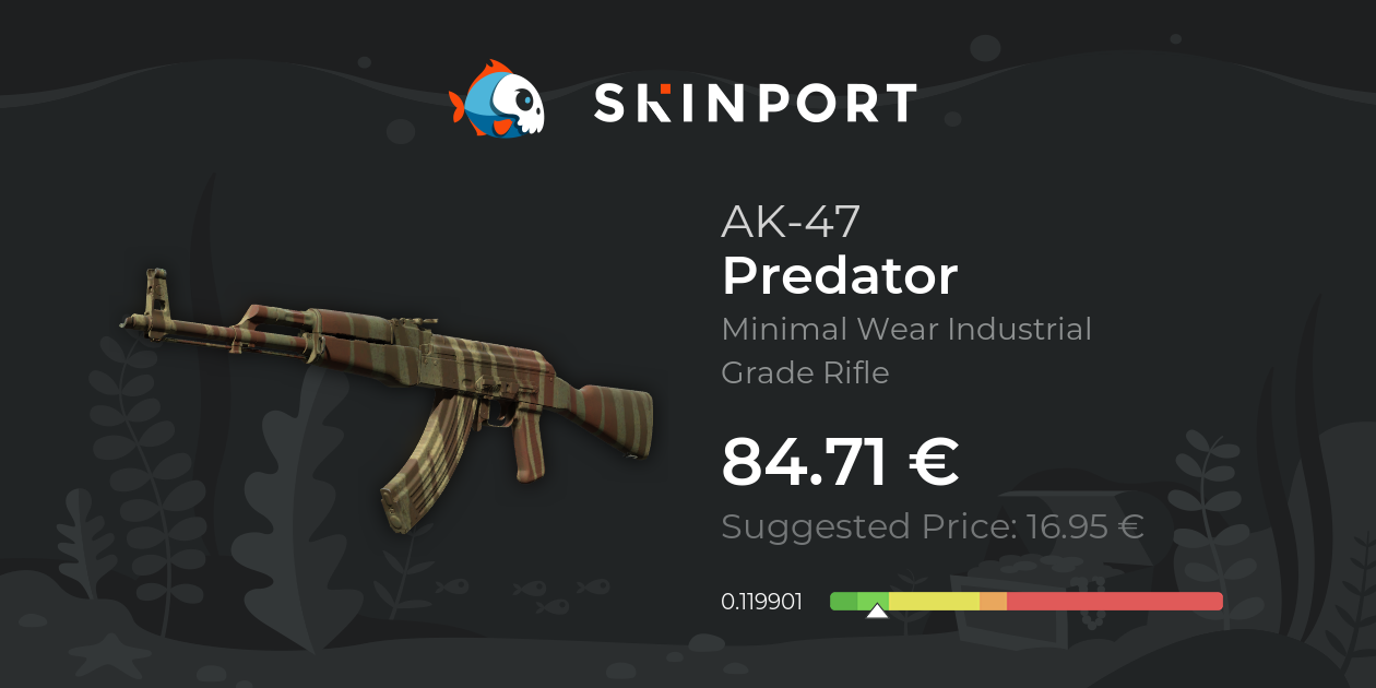 AK-47 | Predator (Minimal Wear) - Counter-Strike 2 - Skinport