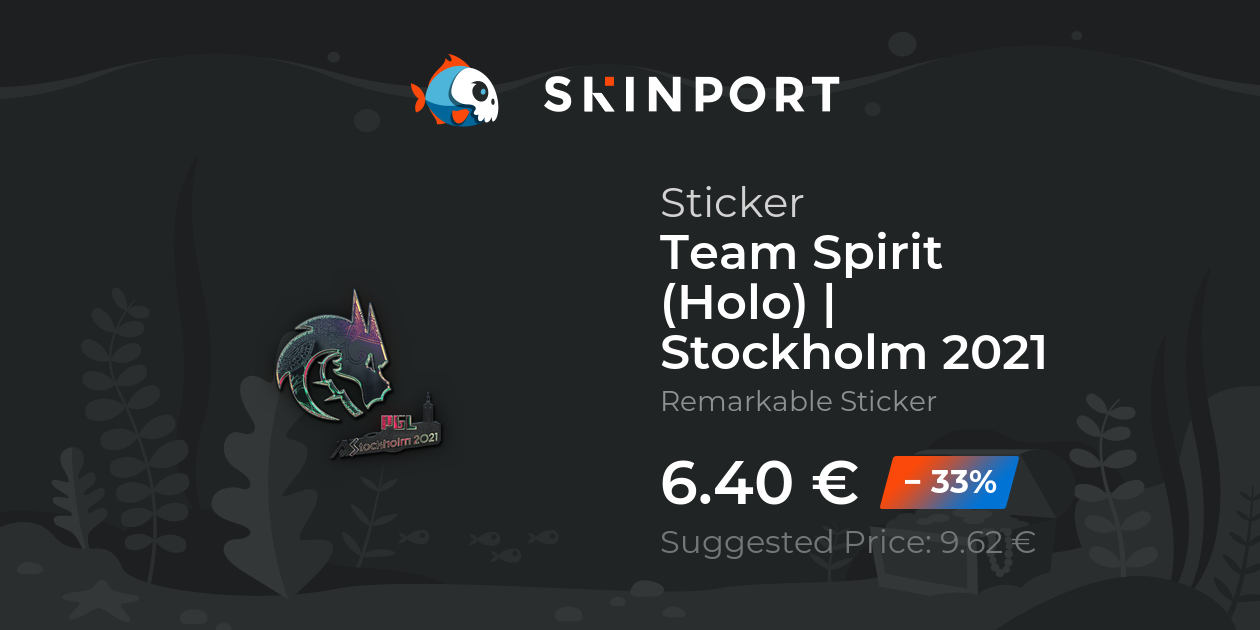 Sticker | Team Spirit (Holo) | Stockholm 2021 - Counter-Strike 2 - Skinport