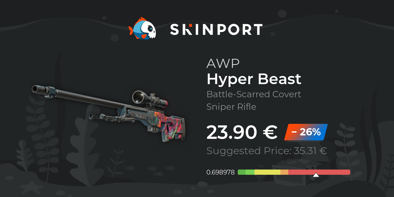 AWP | Hyper Beast (Battle-Scarred) - Counter-Strike 2 - Skinport