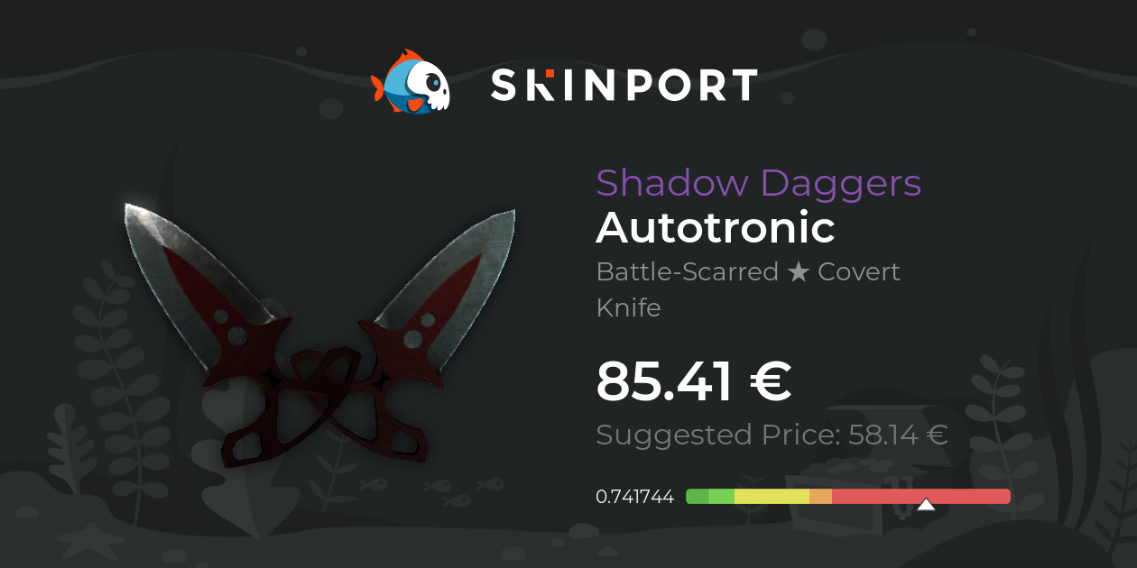 Shadow Daggers | Autotronic (Battle-Scarred) - Counter-Strike 2 - Skinport