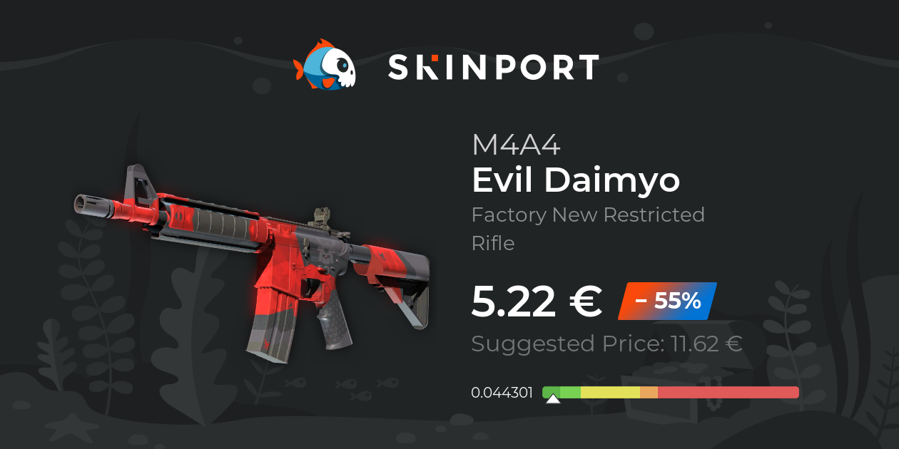 M4A4 | Evil Daimyo (Factory New) - Counter-Strike 2 - Skinport