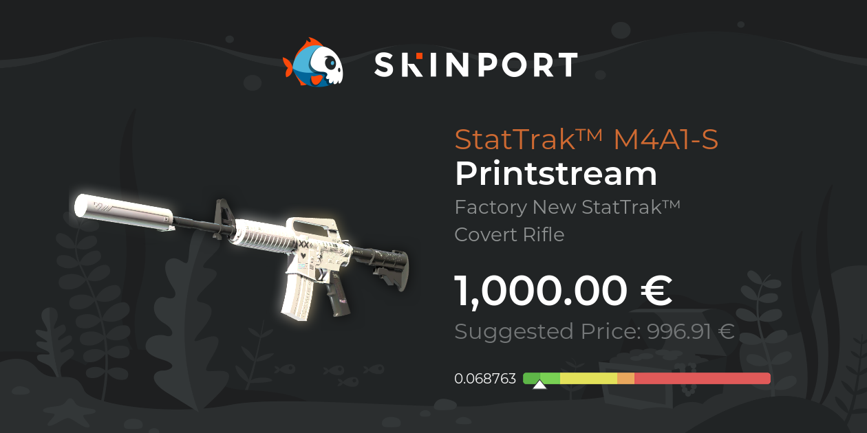 StatTrak™ M4A1-S | Printstream (Factory New) - Counter-Strike 2 - Skinport