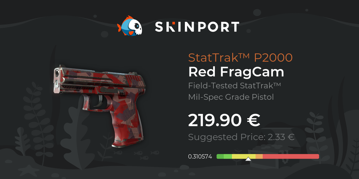 StatTrak™ P2000 | Red FragCam (Field-Tested) - Counter-Strike 2 - Skinport