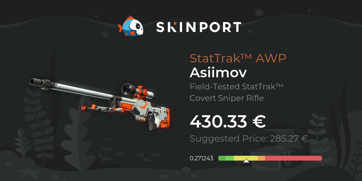 StatTrak™ AWP | Asiimov (Field-Tested) - Counter-Strike 2 - Skinport