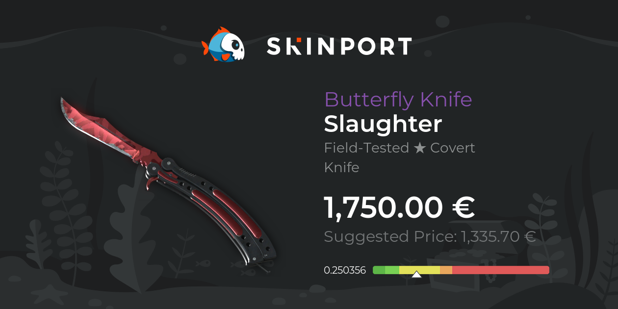 Butterfly Knife | Slaughter (Field-Tested) - Counter-Strike 2 - Skinport