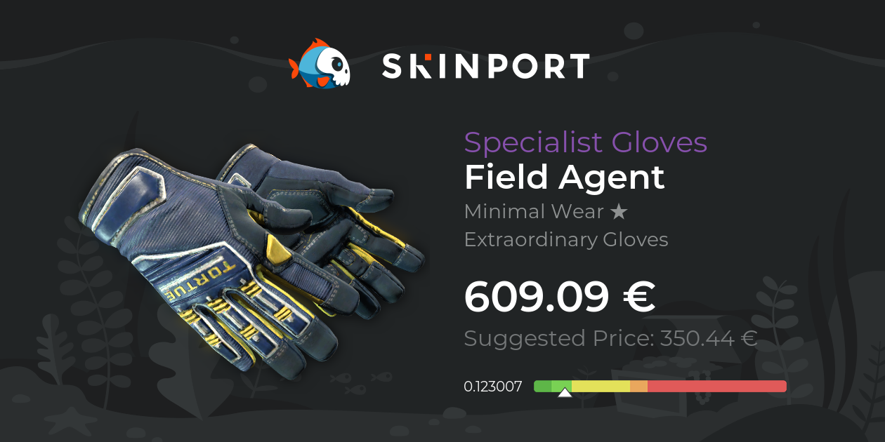 Specialist Gloves | Field Agent (Minimal Wear) - Counter-Strike 2 ...