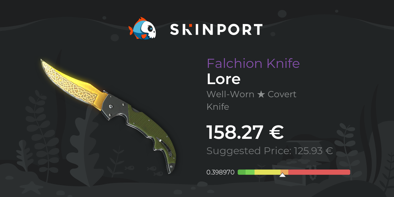 Falchion Knife | Lore (Well-Worn) - Counter-Strike 2 - Skinport