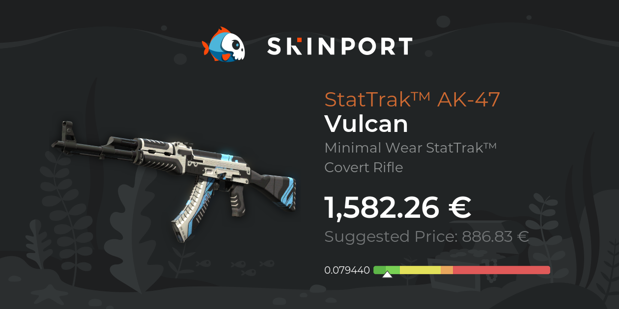 StatTrak™ AK-47 | Vulcan (Minimal Wear) - Counter-Strike 2 - Skinport