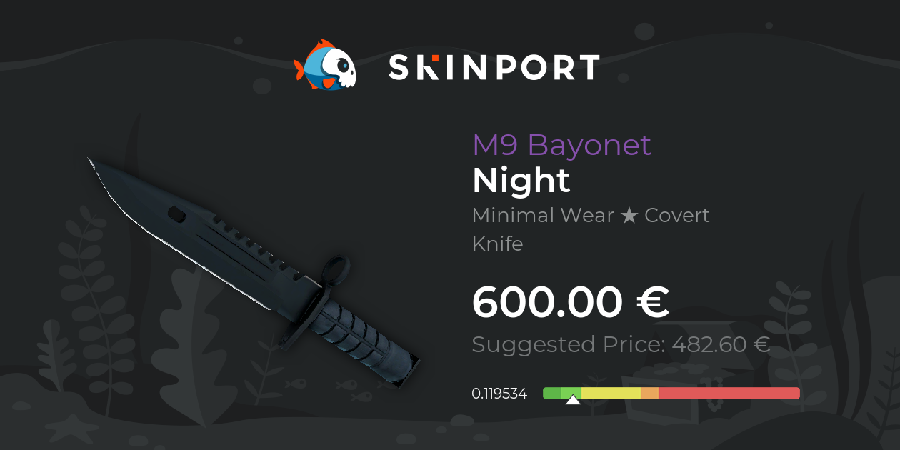 M9 Bayonet | Night (Minimal Wear) - Counter-Strike 2 - Skinport