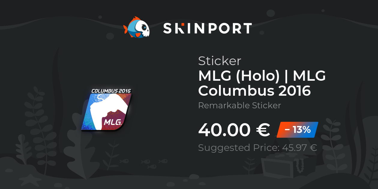Sticker | MLG (Holo) | MLG Columbus 2016 - Counter-Strike 2 - Skinport