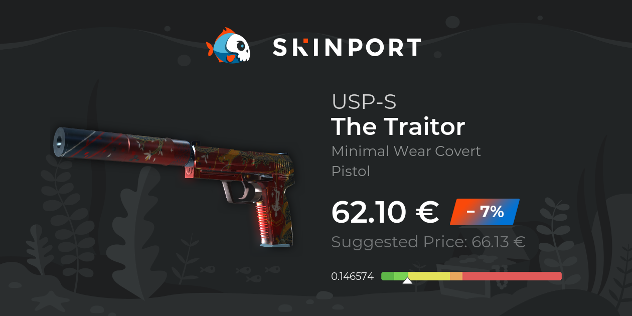 USP-S | The Traitor (Minimal Wear) - Counter-Strike 2 - Skinport