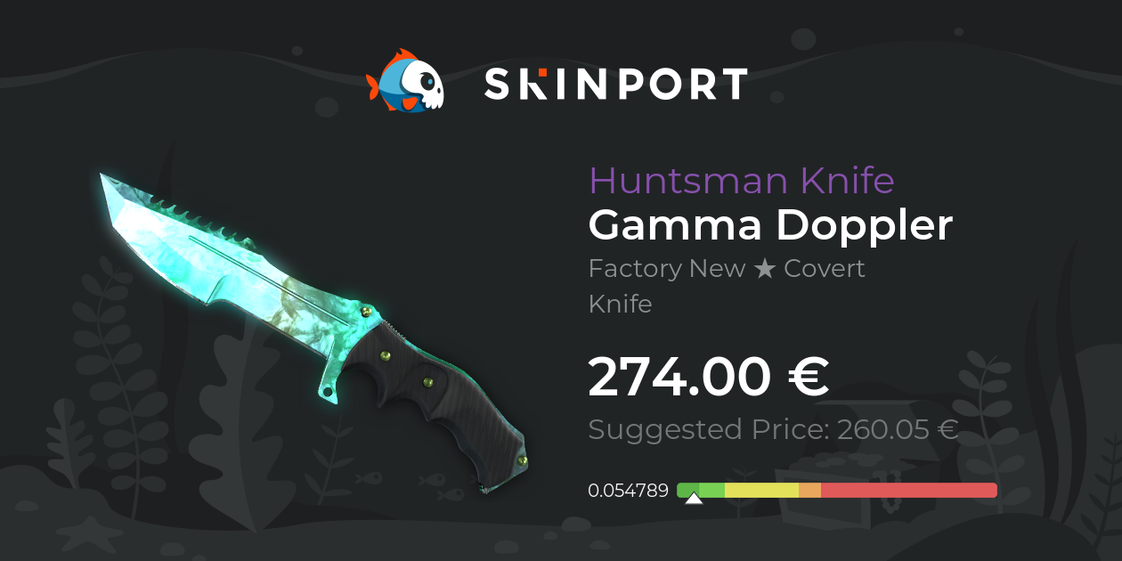 Huntsman Knife | Gamma Doppler (Factory New) - Counter-Strike 2 - Skinport