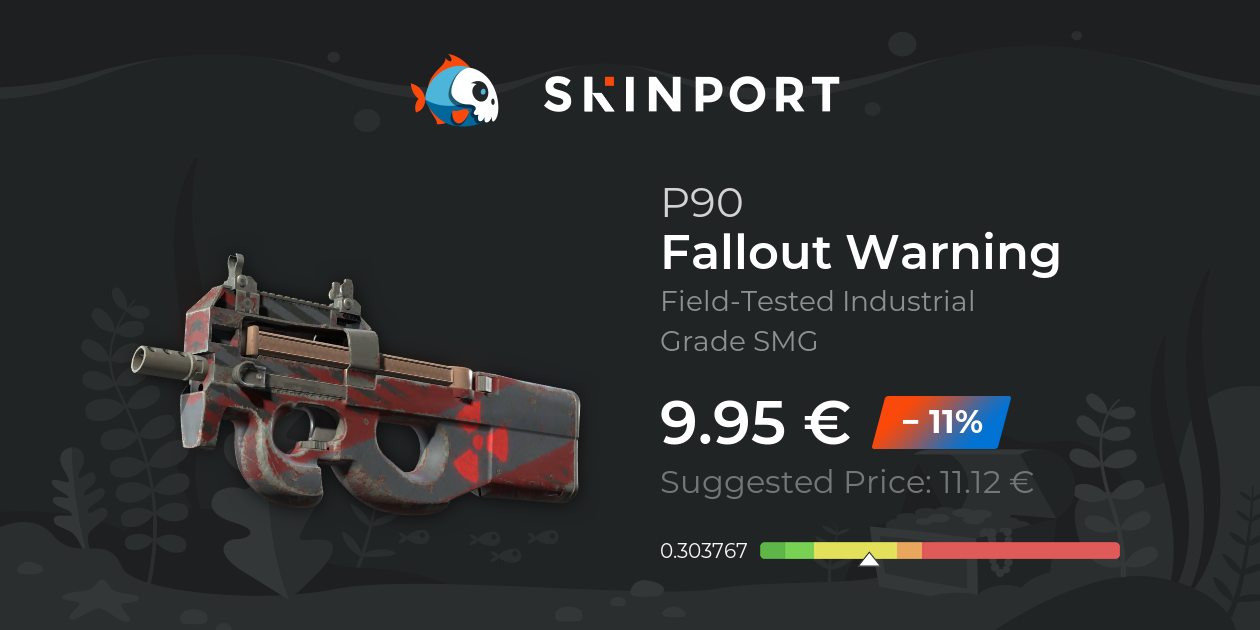 P90 | Fallout Warning (Field-Tested) - Counter-Strike 2 - Skinport