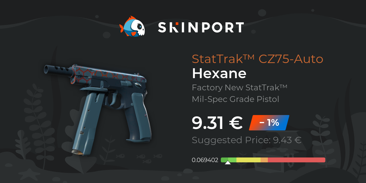 StatTrak™ CZ75-Auto | Hexane (Factory New) - Counter-Strike 2 - Skinport