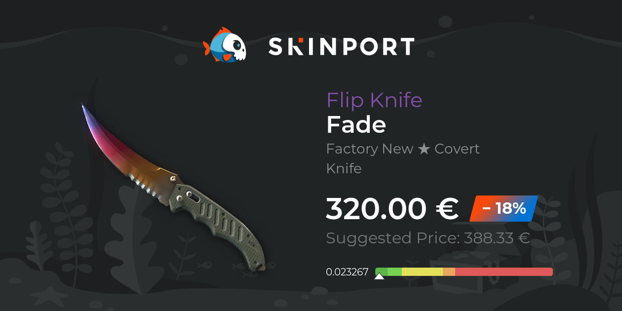 Flip Knife | Fade (Factory New) - Counter-Strike 2 - Skinport