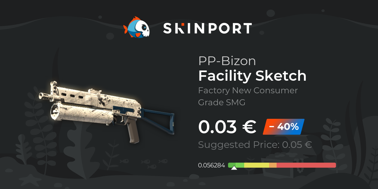 PP-Bizon | Facility Sketch (Factory New) - Counter-Strike 2 - Skinport