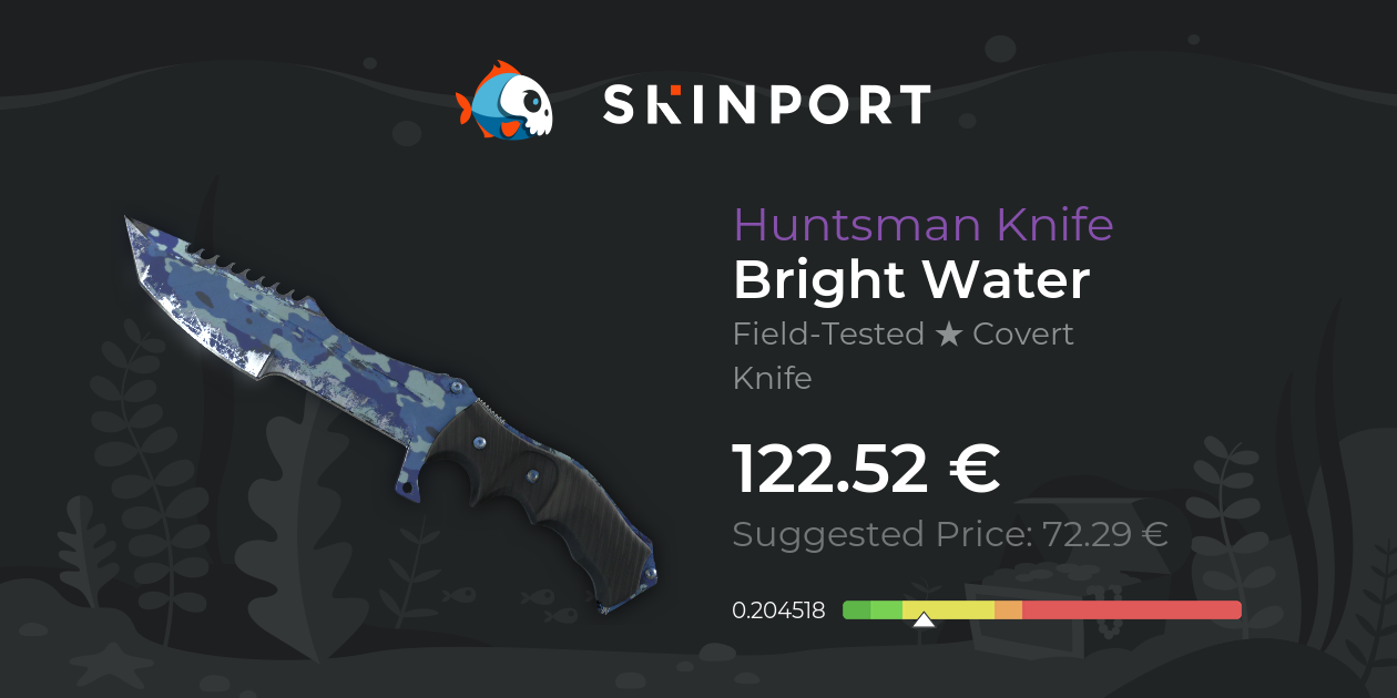 Huntsman Knife | Bright Water (Field-Tested) - Counter-Strike 2 - Skinport