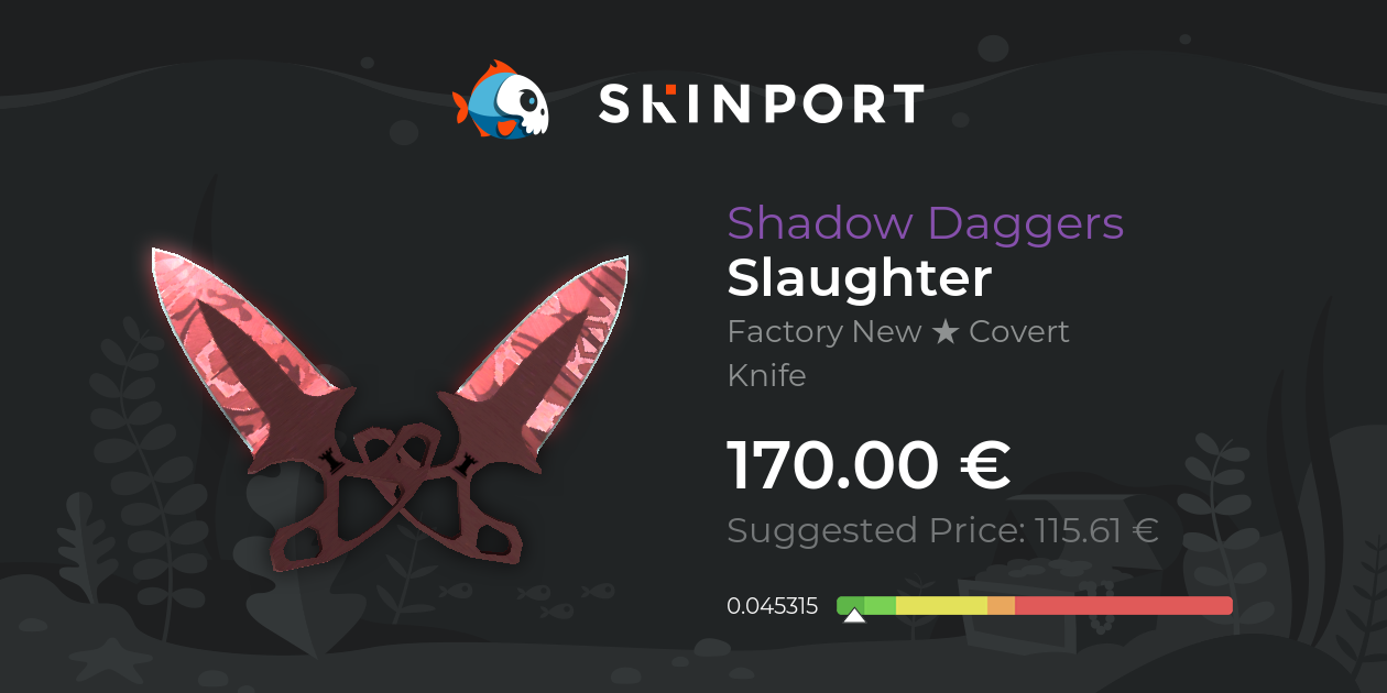 Shadow Daggers | Slaughter (Factory New) - Counter-Strike 2 - Skinport