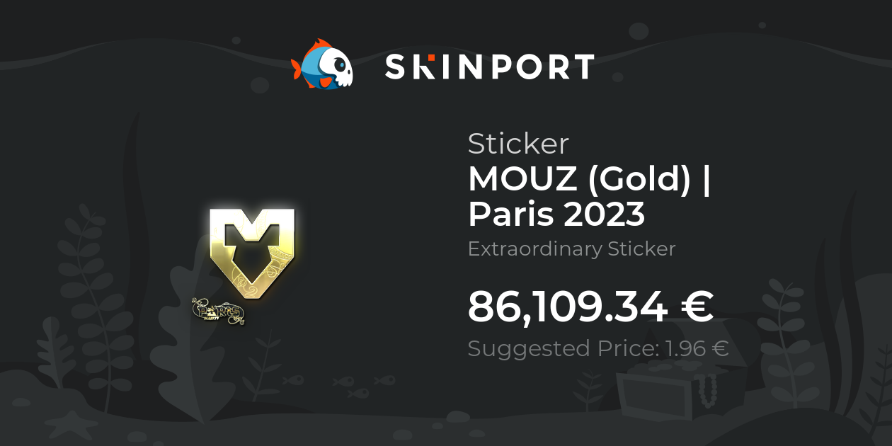 Sticker | MOUZ (Gold) | Paris 2023 - Counter-Strike 2 - Skinport