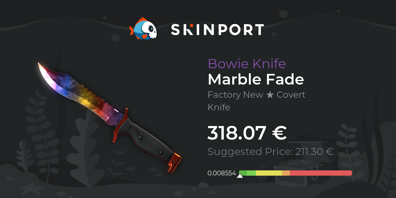 Bowie Knife | Marble Fade (Factory New) - Counter-Strike 2 - Skinport