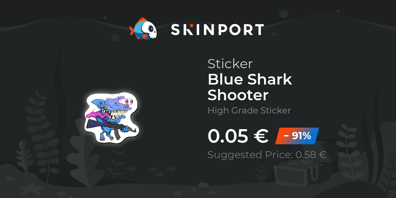 Sticker | Blue Shark Shooter - Counter-Strike 2 - Skinport