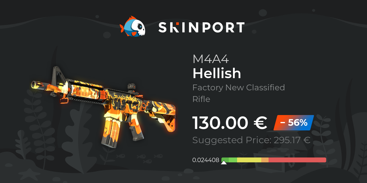 M4A4 | Hellish (Factory New) - Counter-Strike 2 - Skinport