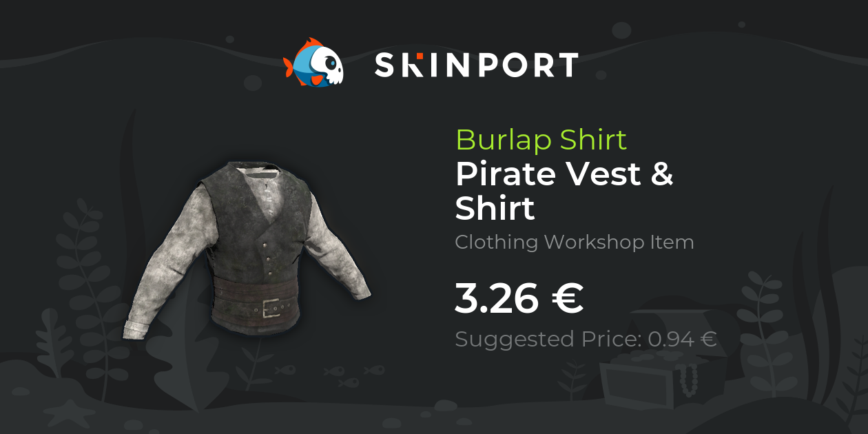 Pirate Vest & Shirt - Rust - Skinport