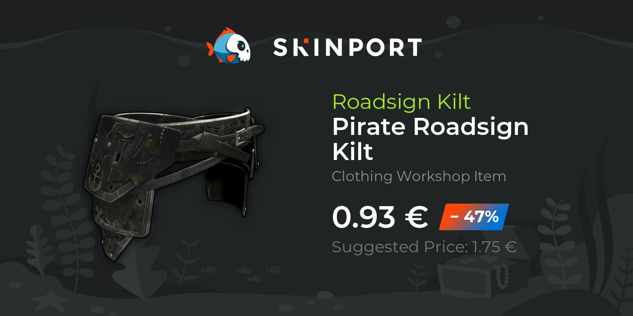 Pirate Roadsign Kilt - Rust - Skinport