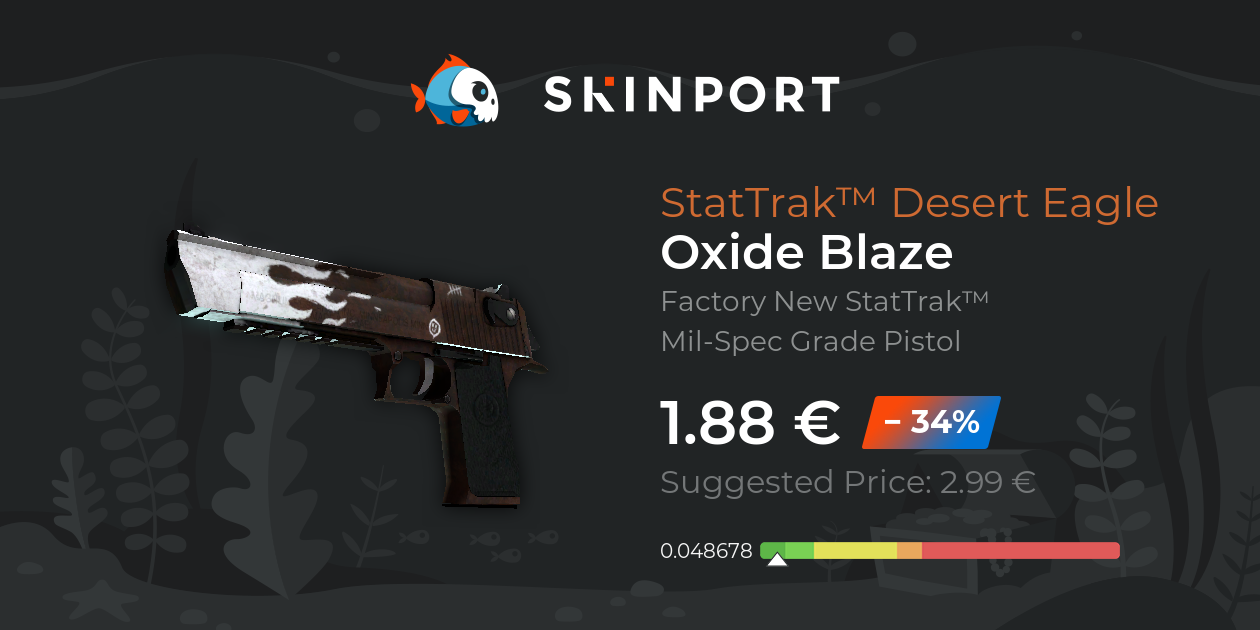 StatTrak™ Desert Eagle | Oxide Blaze (Factory New) - CS:GO - Skinport