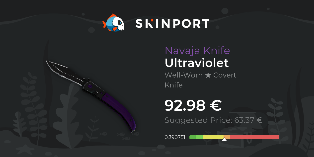 Navaja Knife | Ultraviolet (Well-Worn) - CS2 - Skinport