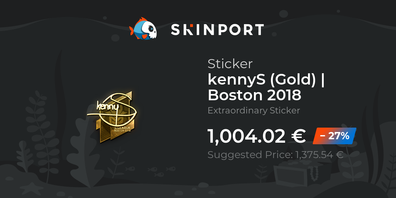 Sticker | kennyS (Gold) | Boston 2018 - Counter-Strike 2 - Skinport