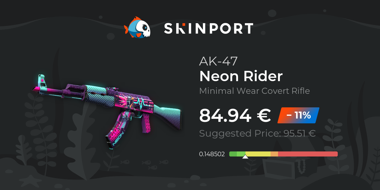 AK-47 | Neon Rider (Minimal Wear) - Counter-Strike 2 - Skinport