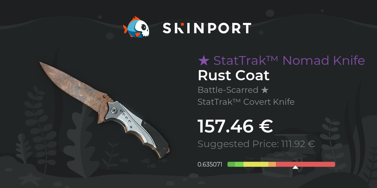StatTrak™ Nomad Knife | Rust Coat (Battle-Scarred) - Counter-Strike 2 ...