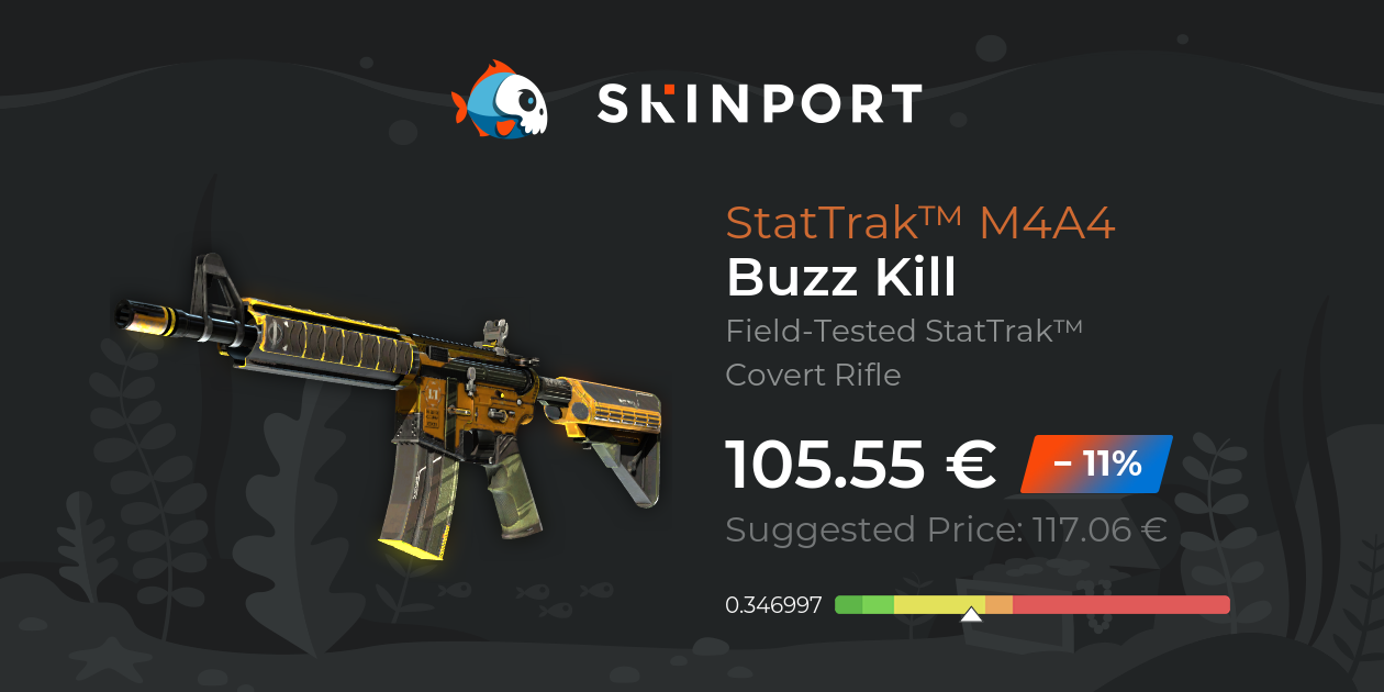 StatTrak™ M4A4 | Buzz Kill (Field-Tested) - Counter-Strike 2 - Skinport