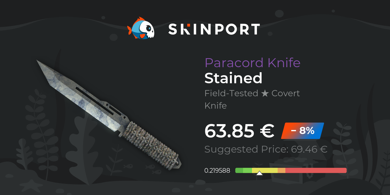 Paracord Knife | Stained (Field-Tested) - Counter-Strike 2 - Skinport