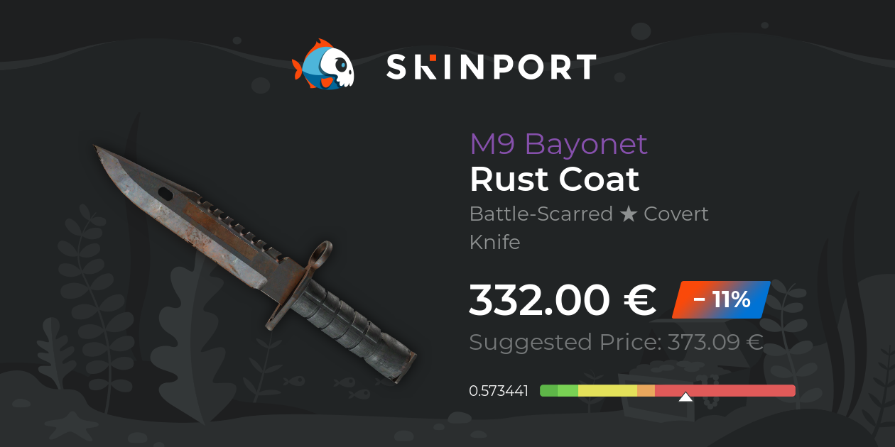M9 Bayonet | Rust Coat (Battle-Scarred) - Counter-Strike 2 - Skinport