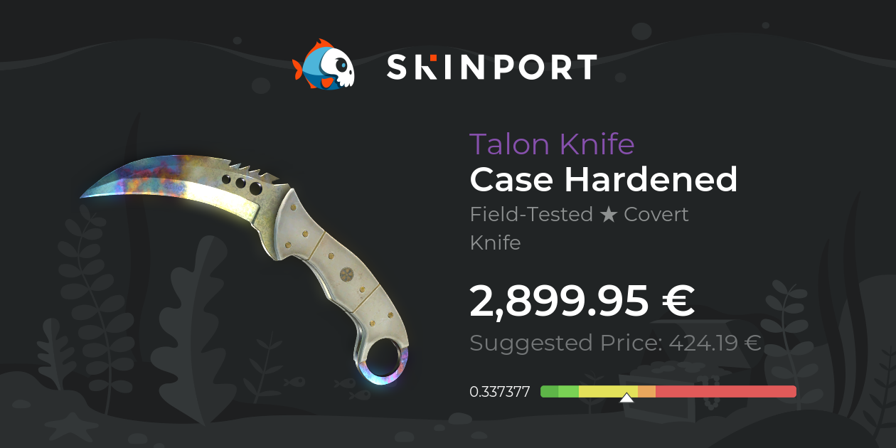 Talon Knife | Case Hardened (Field-Tested) - Counter-Strike 2 - Skinport